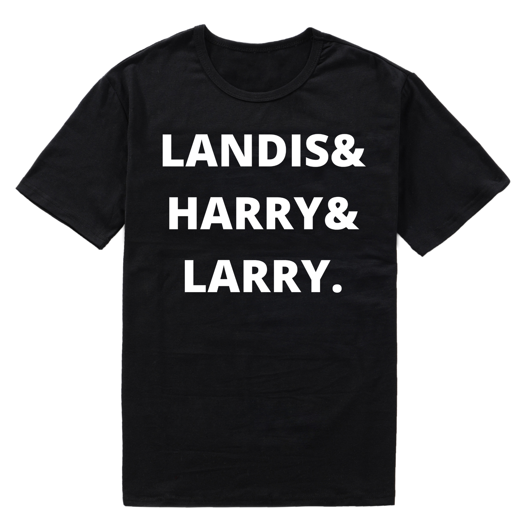Landis Harry Larry - "&" - T-Shirt - Black – Big Curve Music